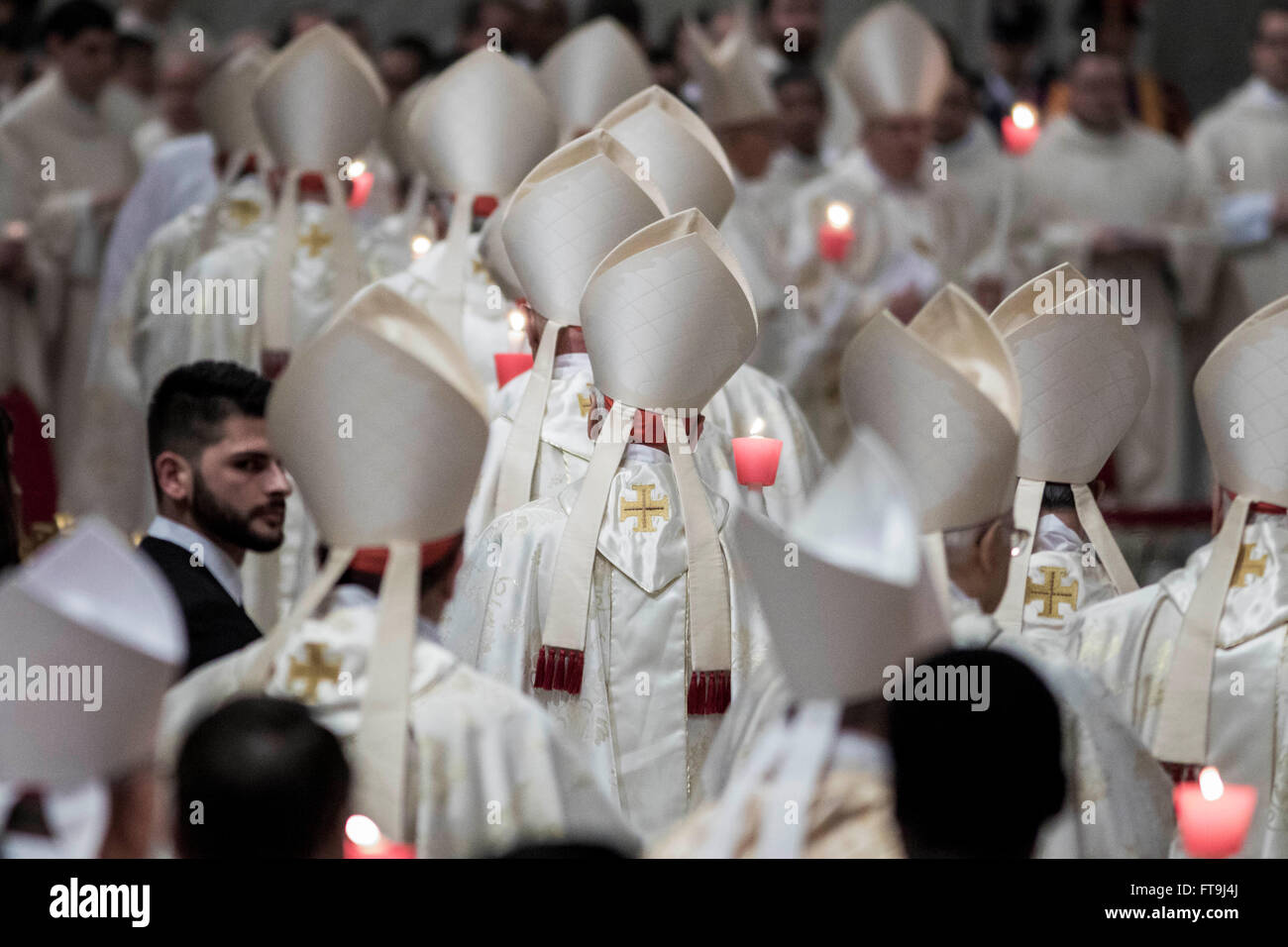 Vatican City, Vatican. 26th Mar, 2016. Cardinals and bishops attend the ...