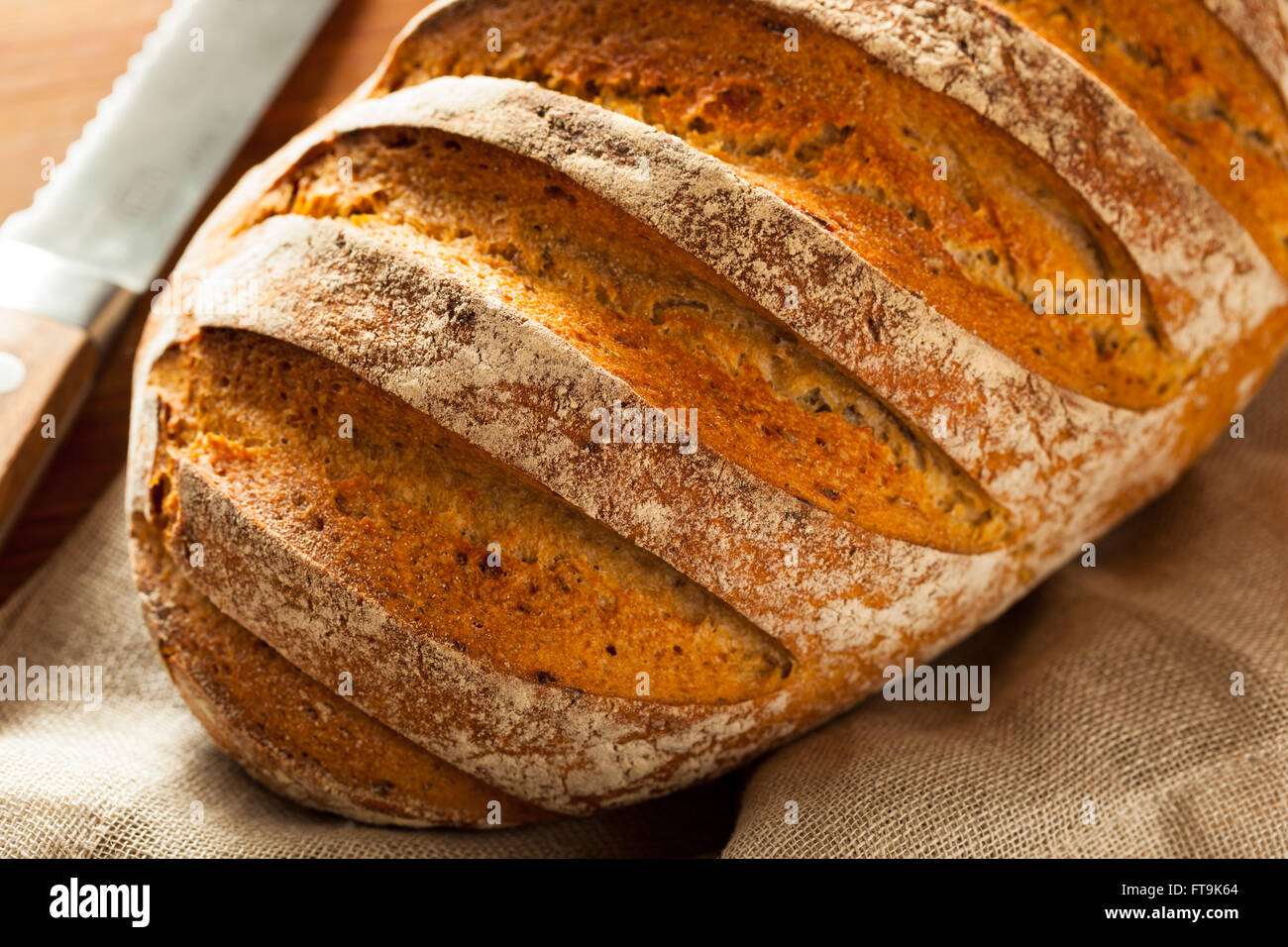 Homemade Crusty Rye Bread Ready to Eat Stock Photo - Alamy