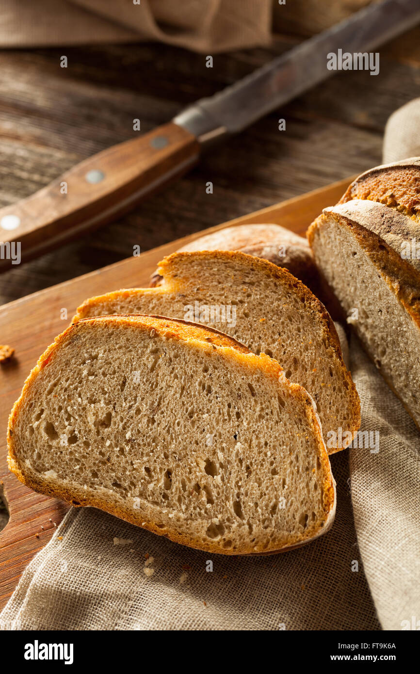 Homemade Crusty Rye Bread Ready to Eat Stock Photo - Alamy
