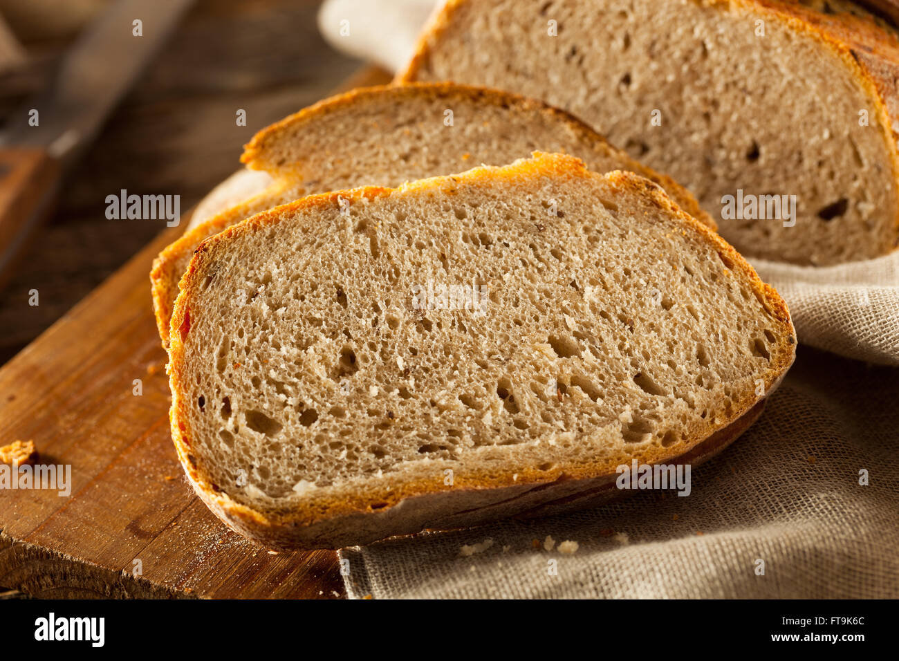 Homemade Crusty Rye Bread Ready to Eat Stock Photo - Alamy