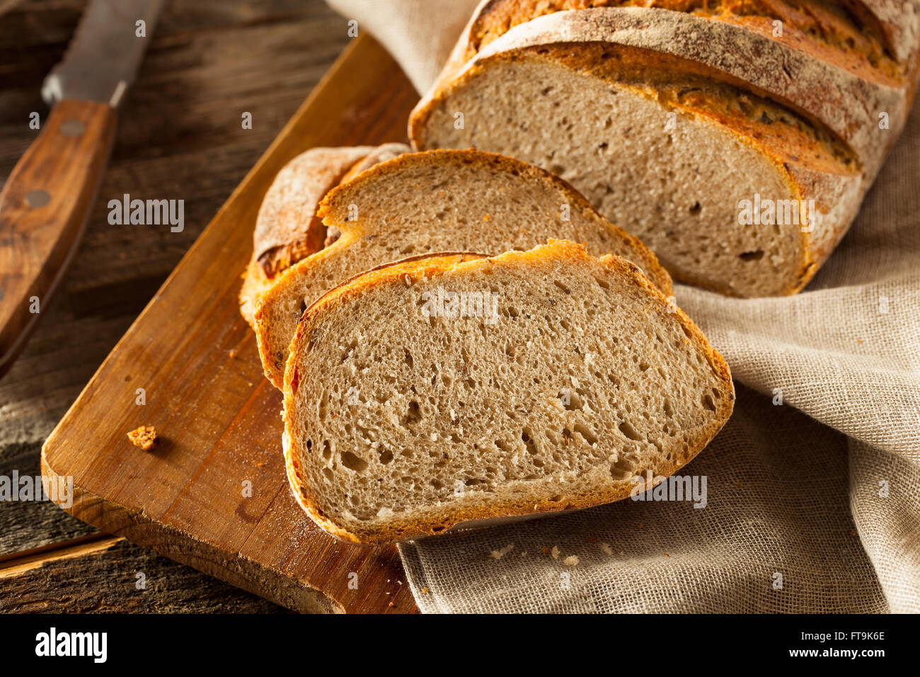 Homemade Crusty Rye Bread Ready to Eat Stock Photo - Alamy