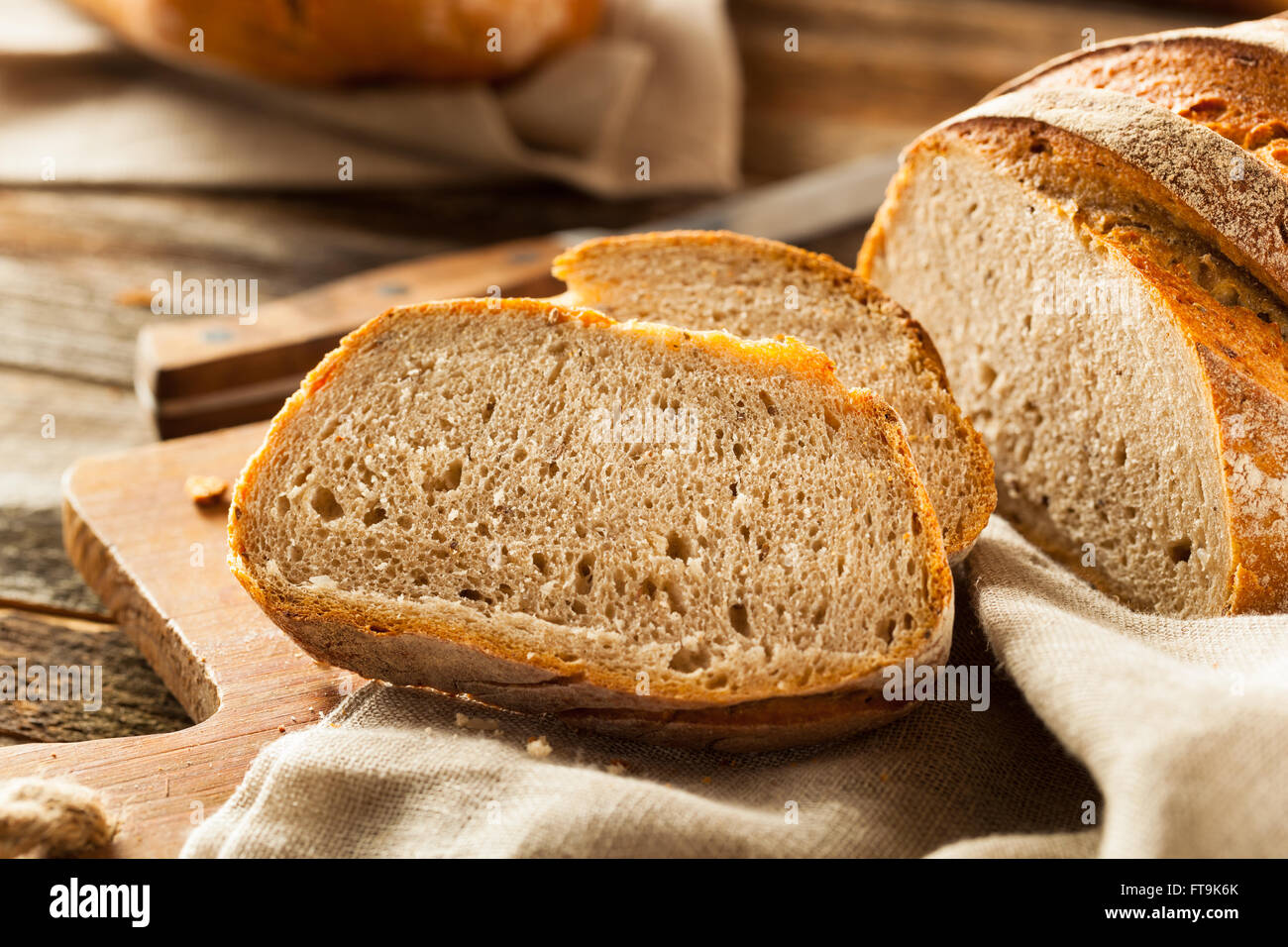 Homemade Crusty Rye Bread Ready to Eat Stock Photo - Alamy