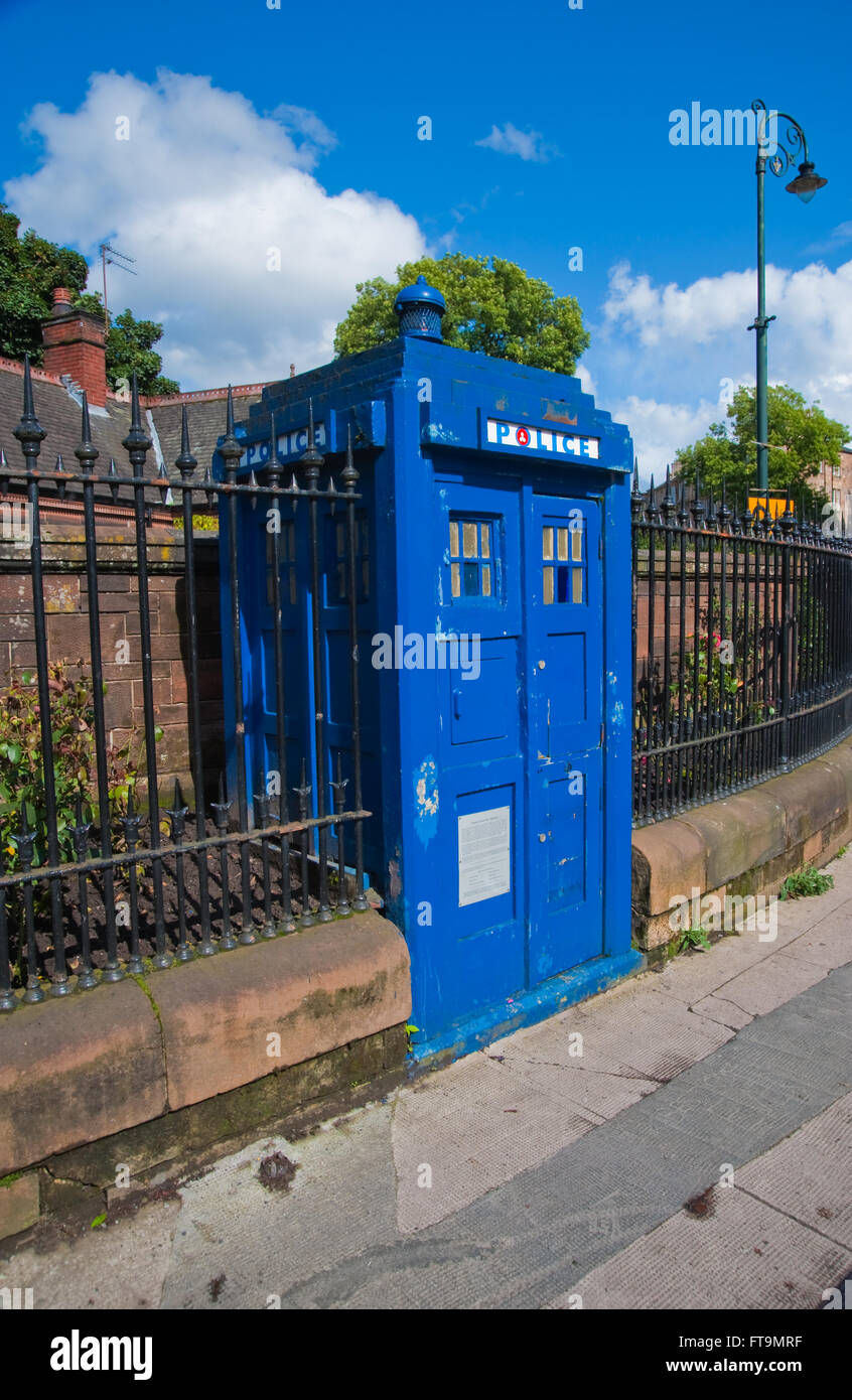 Glasgow police box Stock Photo - Alamy