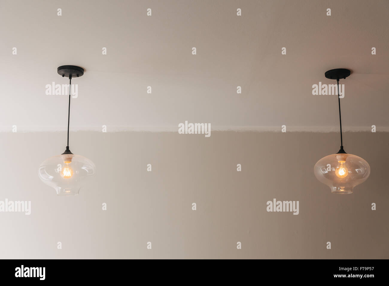 Ceiling light fixture indoor simple background modern Stock Photo - Alamy