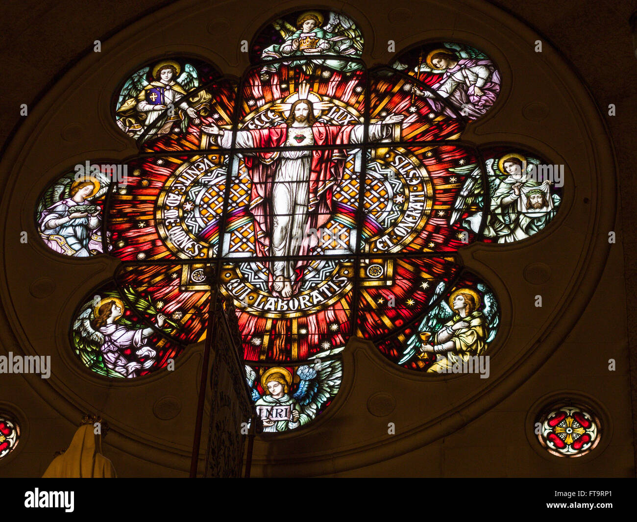 Rose window famous stained glass hi-res stock photography and images ...