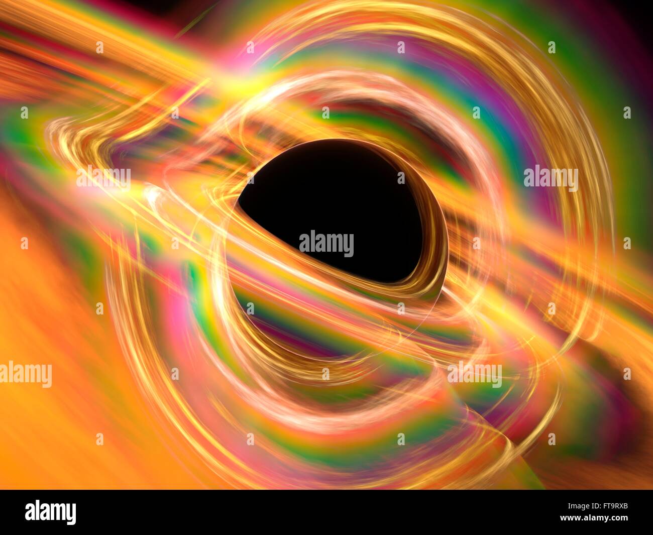 Black hole Computer artwork representing a black hole A black hole is a ...