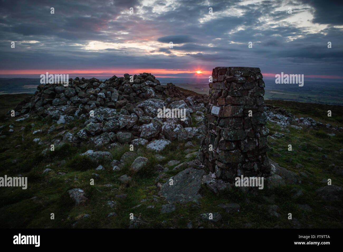 Wildcamping on the summit of Binsey, which is a fell in the Northern ...