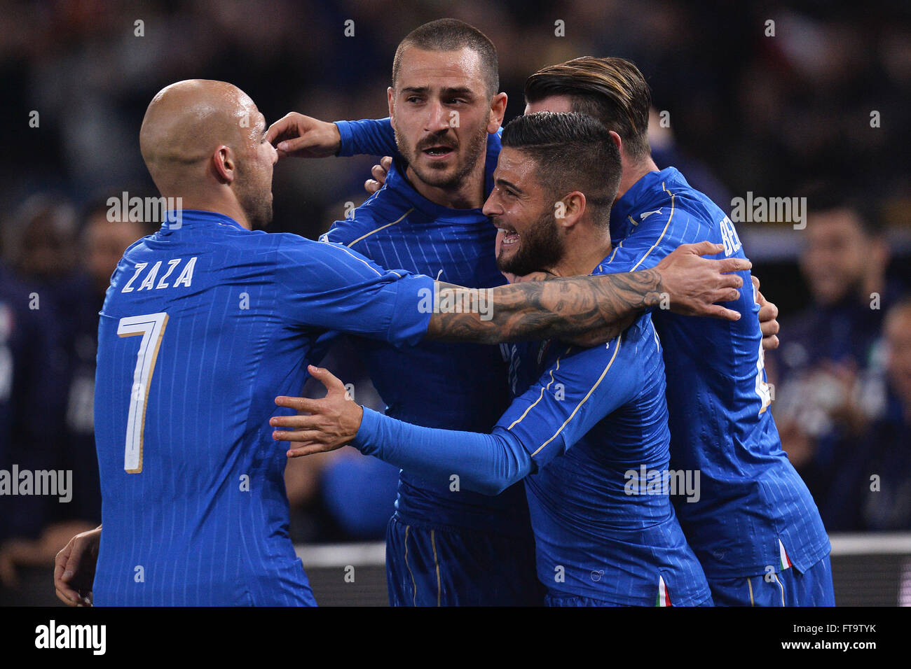 Lorenzo Insigne Italy Goal celebration Udine 24-03-2016 Stadio Friuli ...