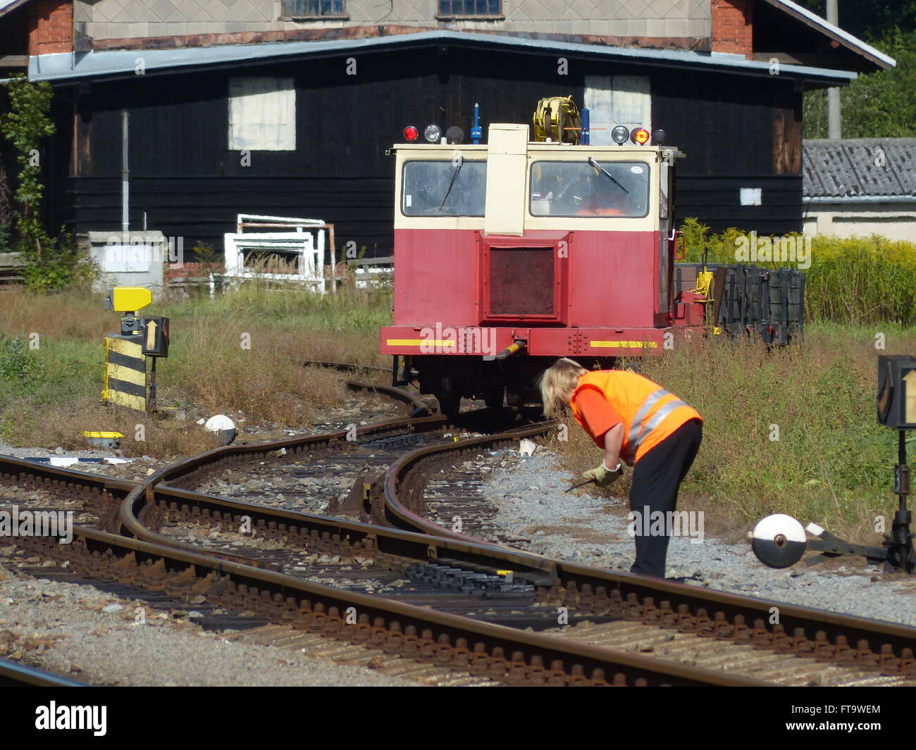 Train tracks maintenance utility hi-res stock photography and images ...