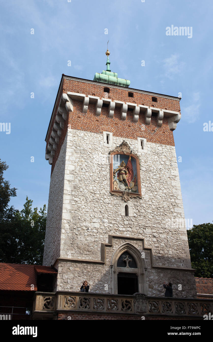 St Florian Gate (Brama Florianska), Gothic medieval fortification in ...
