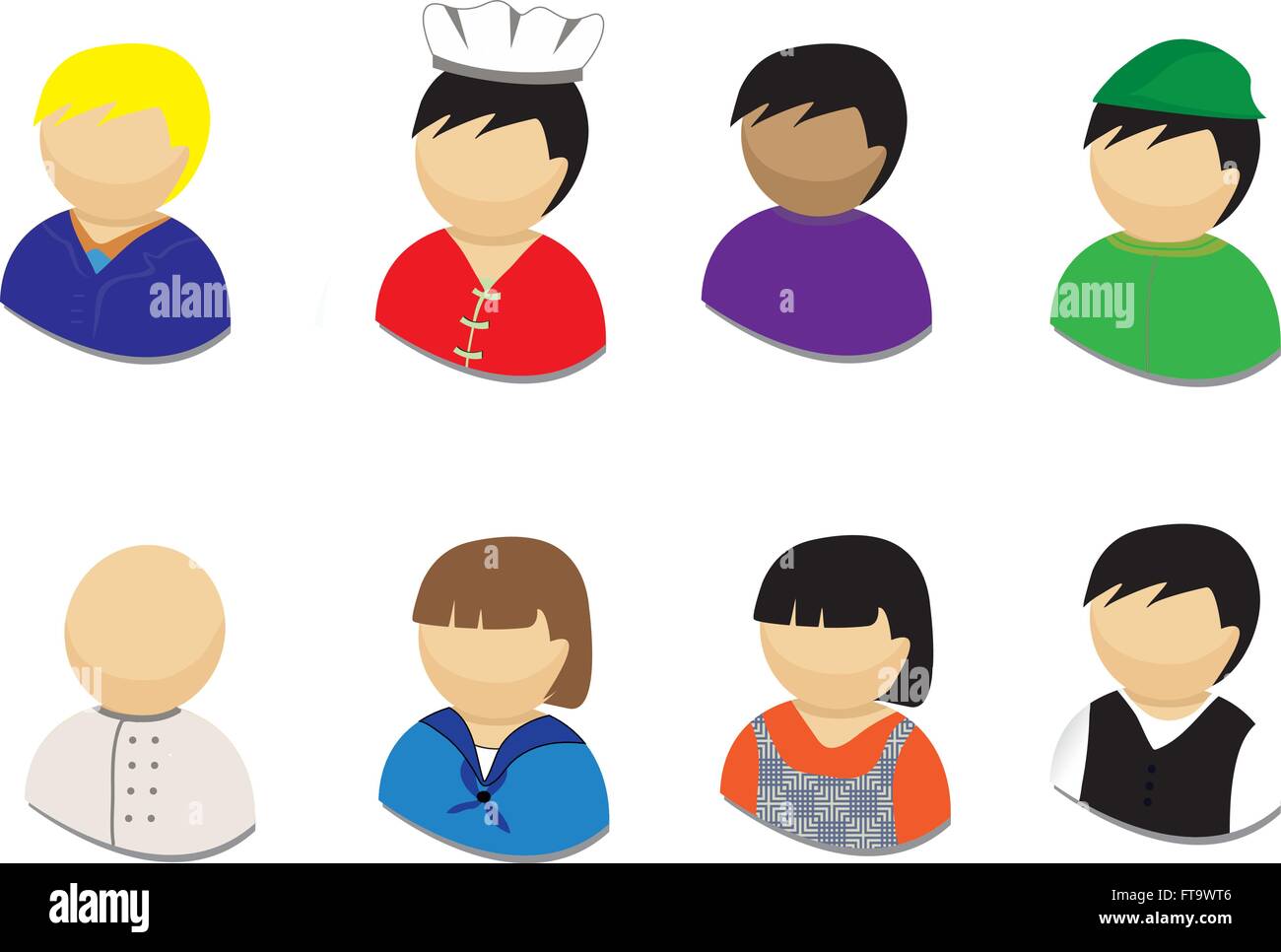 Job icons vector set illustrator Stock Vector Image & Art - Alamy