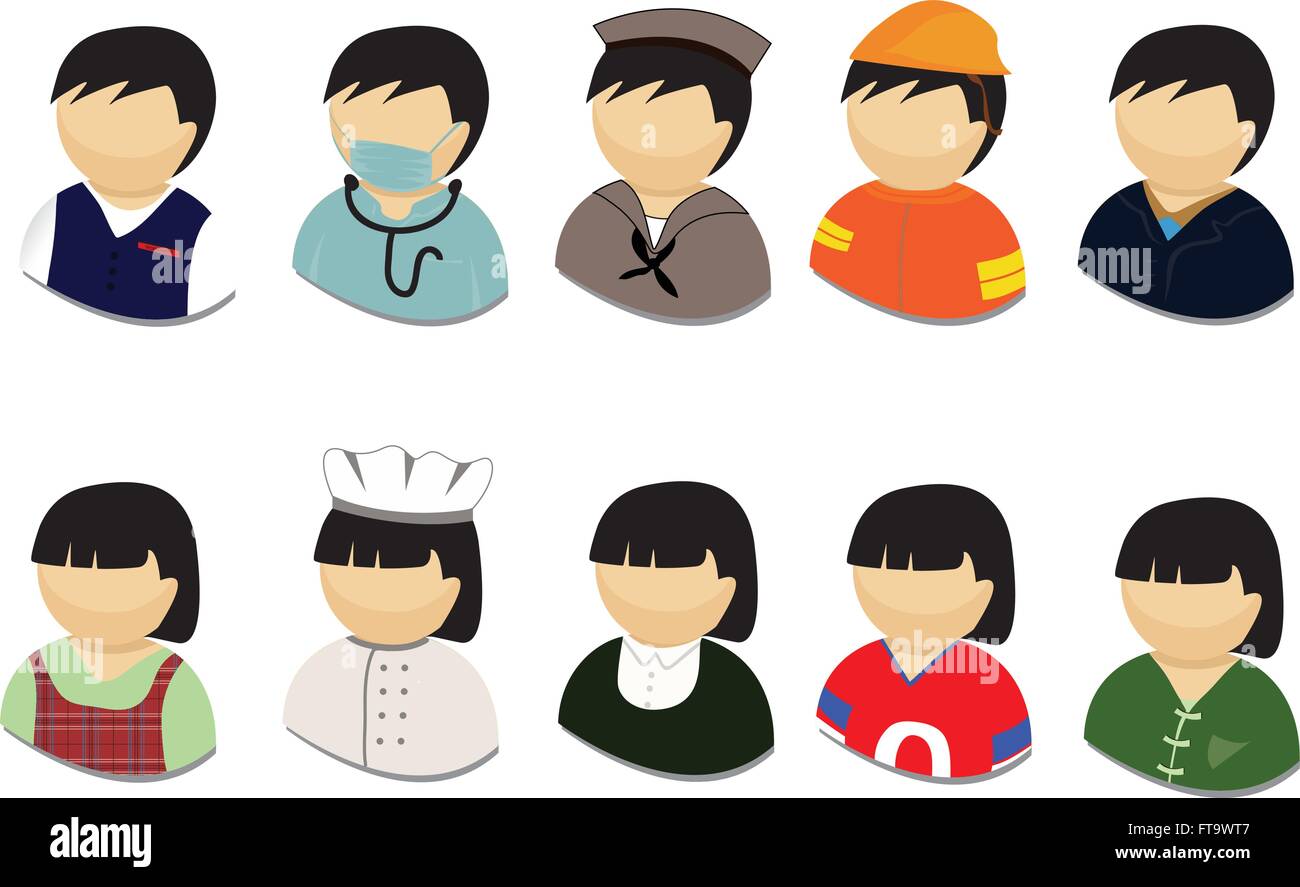 Industrial of Occupation icons vector for general usage such as ...