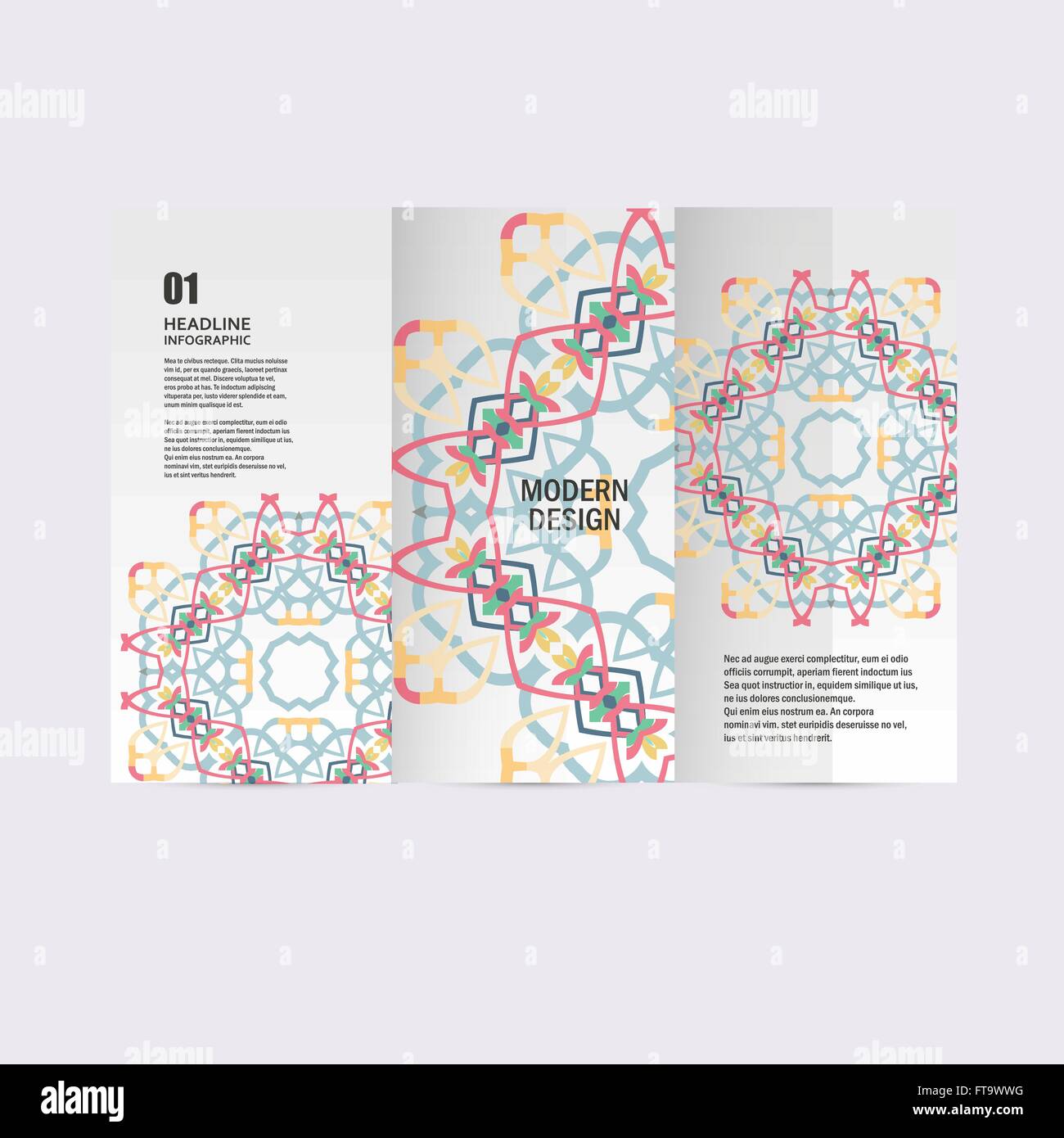 Vector pattern beautiful pattern on printed product. Design for books ...