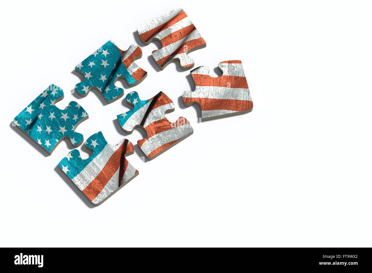 American flag puzzle hi-res stock photography and images - Alamy