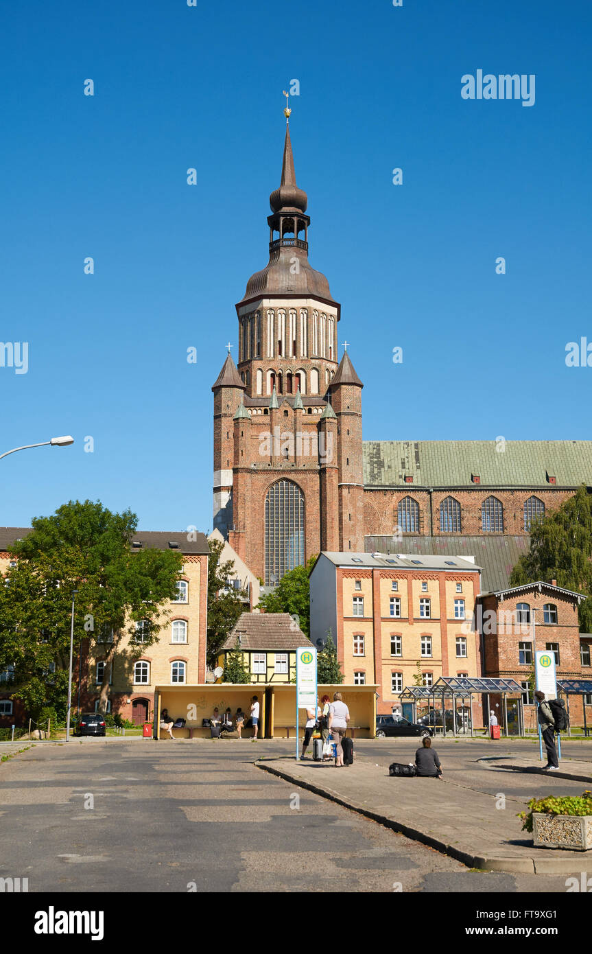 STRALSUND, GERMANY - AUGUST 13, 2015: St. Mary's Church (Marienkirche ...