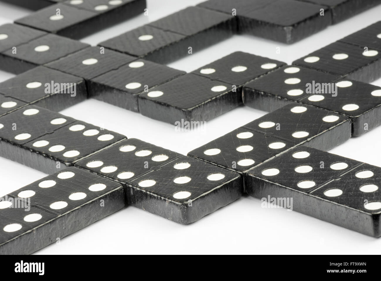 Black domino bricks hi-res stock photography and images - Alamy