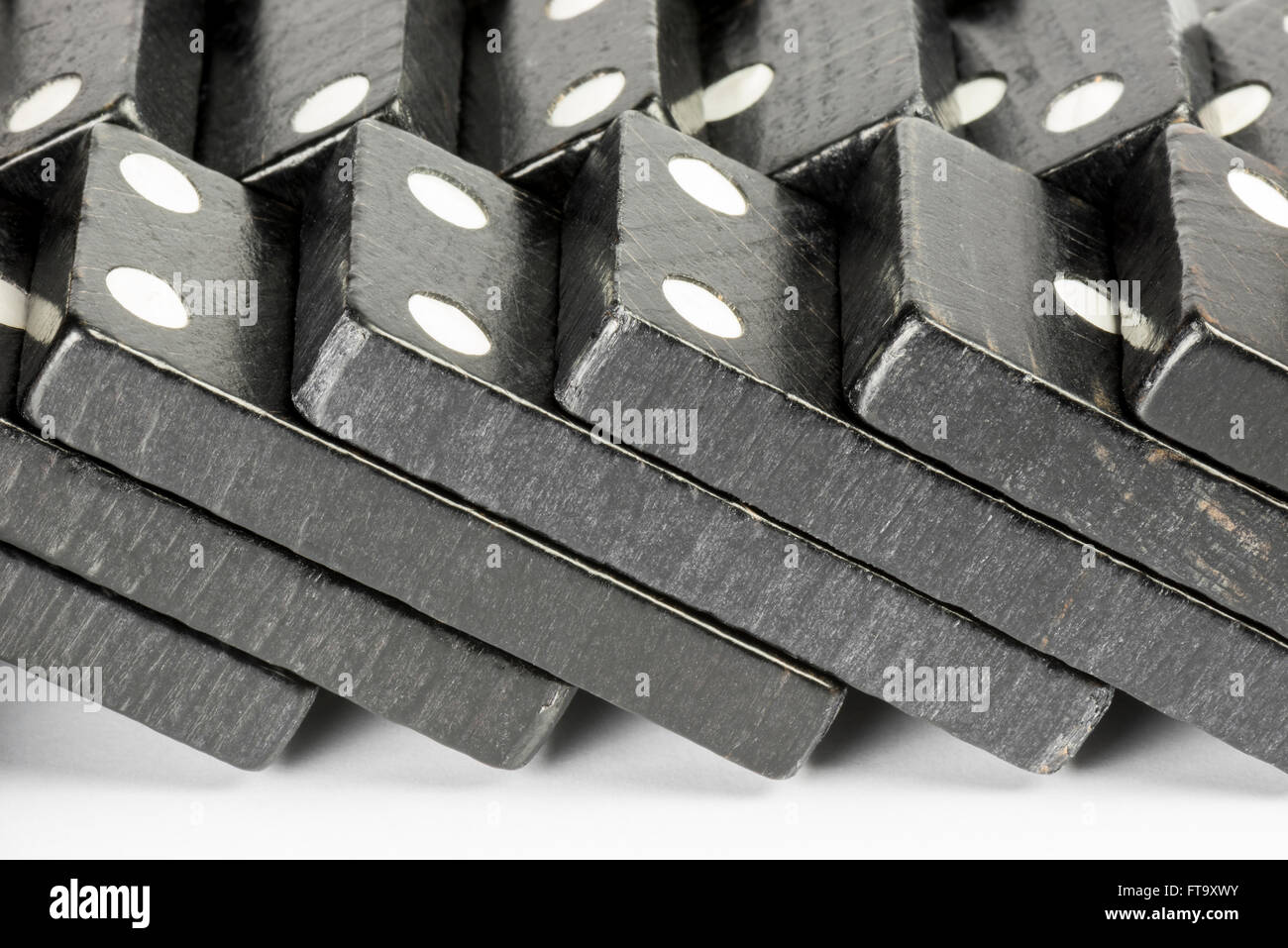 Black domino bricks hi-res stock photography and images - Alamy