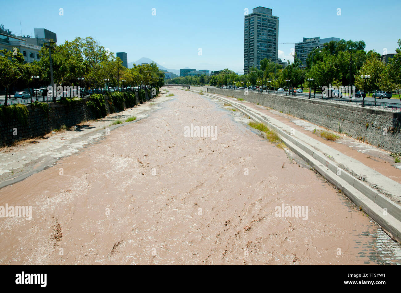 Mapocho River - Santiago - Chile Stock Photo - Alamy