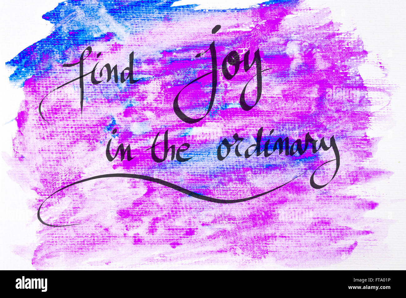 Inspirational abstract water color textured background, Find Joy In The ...