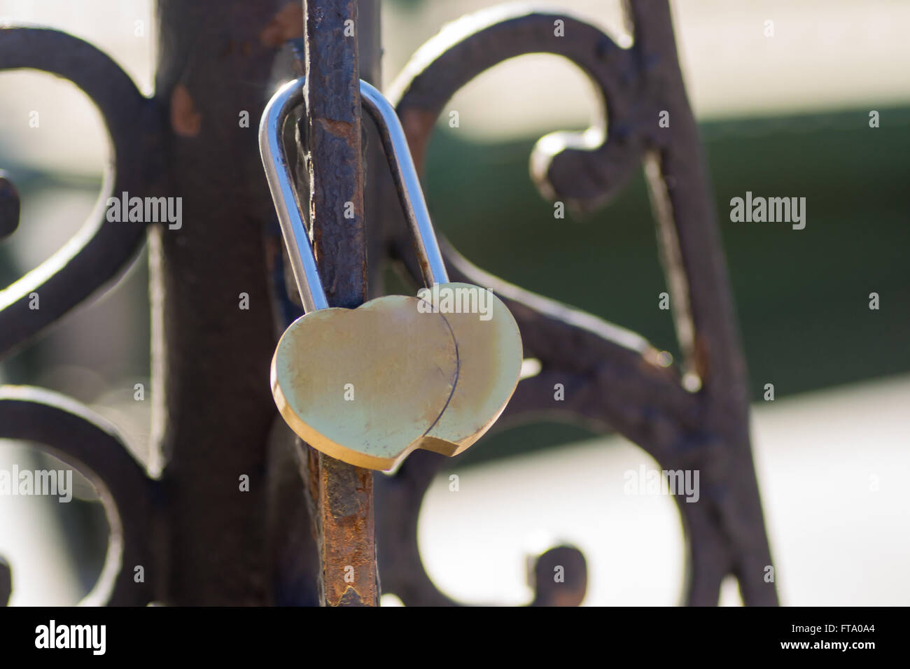 padlock heart love lock shape man bridge romance Stock Photo - Alamy