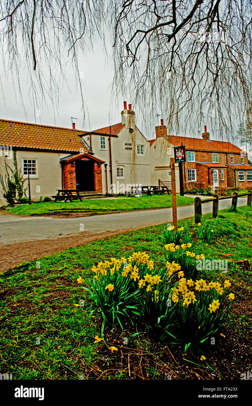 the agar arms Warthill, yorkshire Stock Photo - Alamy