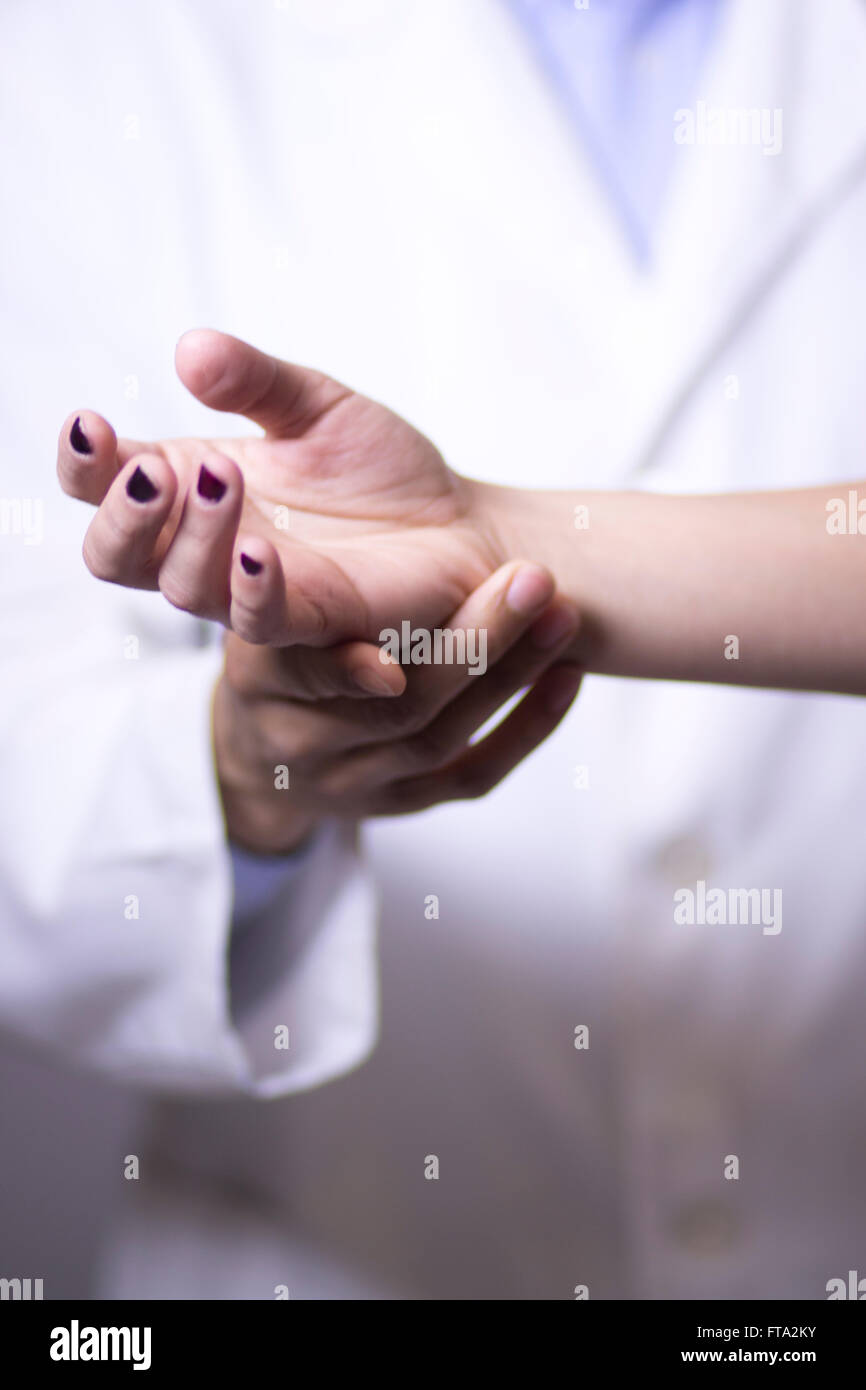 Traumatology and orthopedics surgeon in doctor and patient orthopedic ...