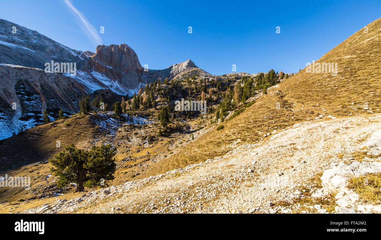 Fall is coming in the italian alps Stock Photo - Alamy