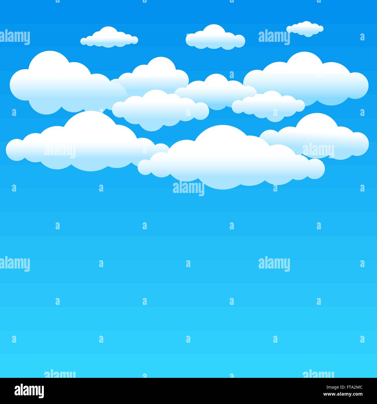 cartoon blue clouds Stock Vector Image & Art - Alamy