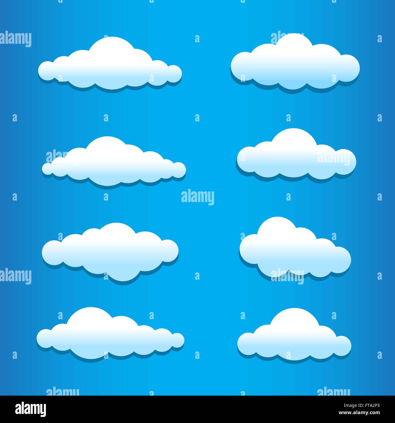 cartoon clouds set Stock Vector Image & Art - Alamy
