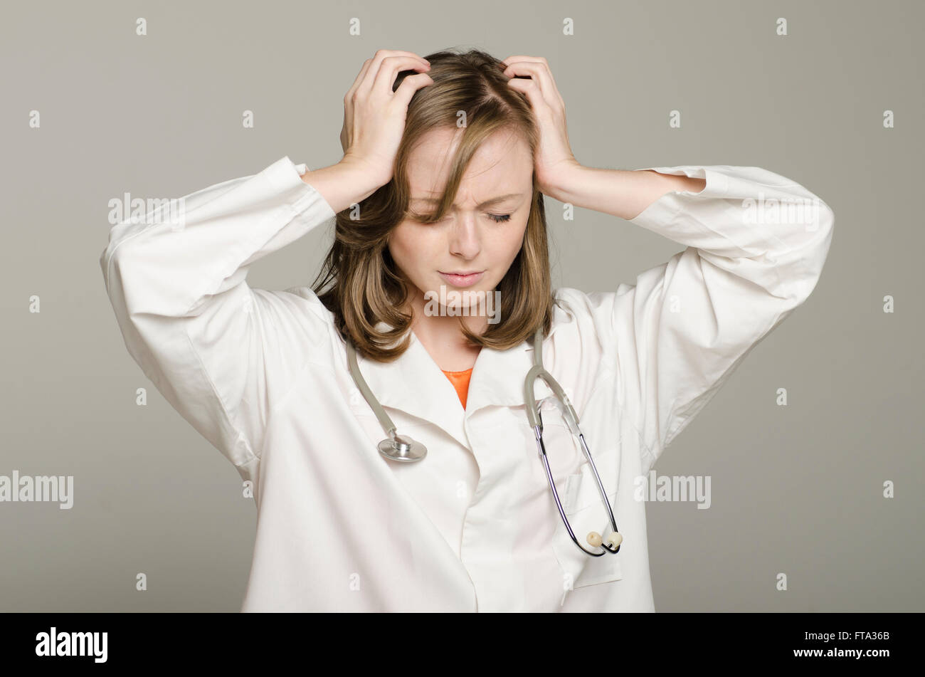 Angry female doctor hi-res stock photography and images - Alamy