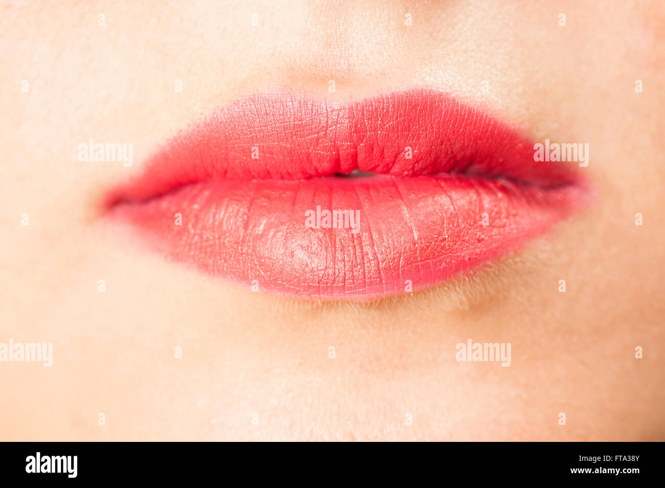 Close up of a young woman's lips Stock Photo - Alamy