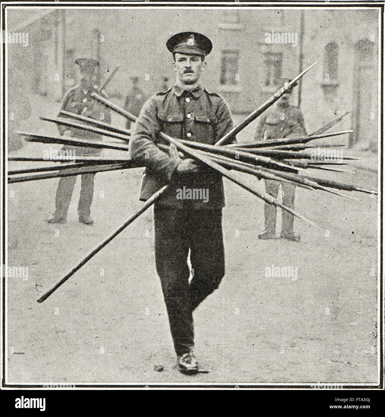 Soldier carrying arms surrendered to the British Army. Easter uprising ...