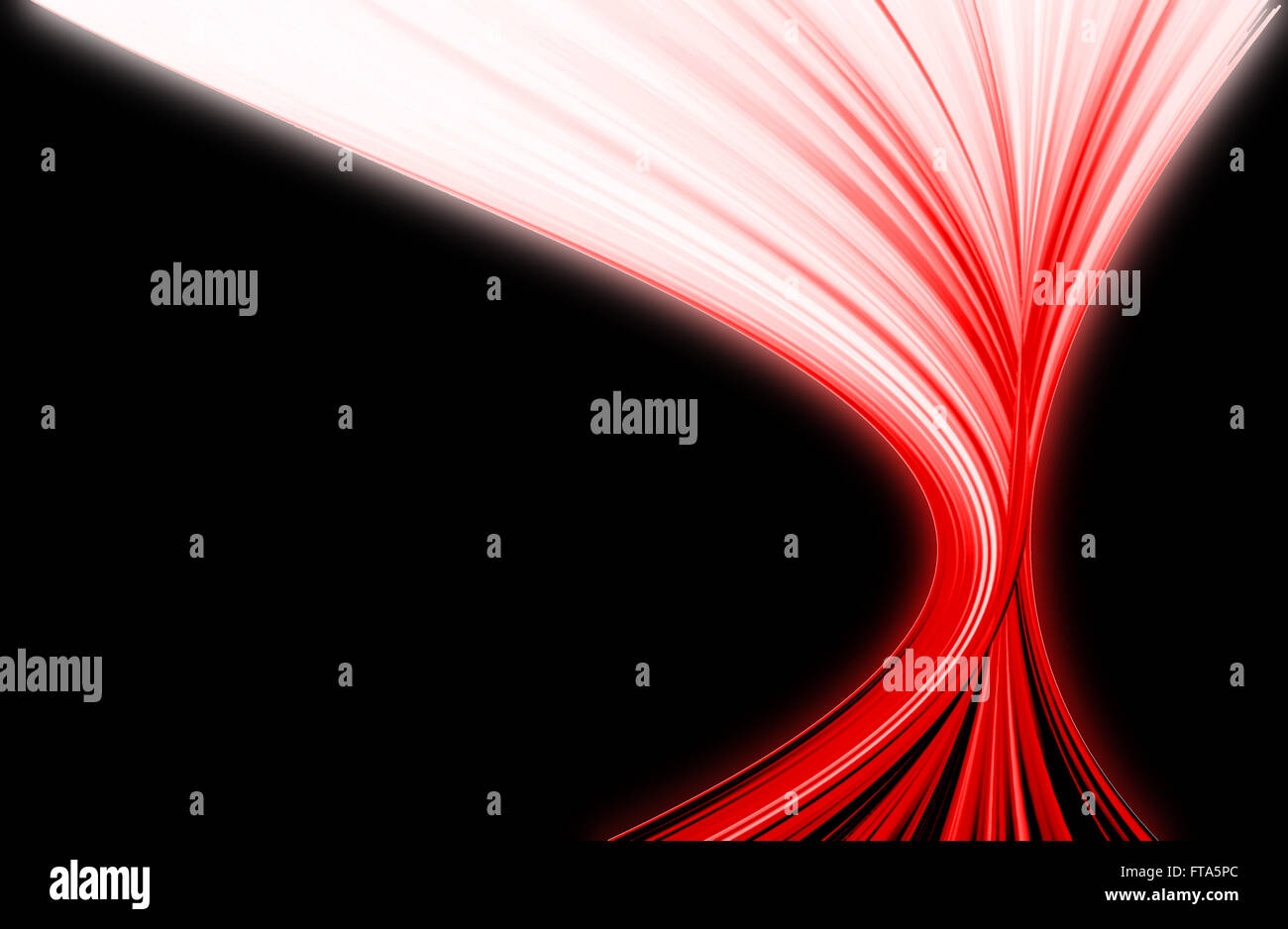 abstract red color digital wave with motion blur and black background ...