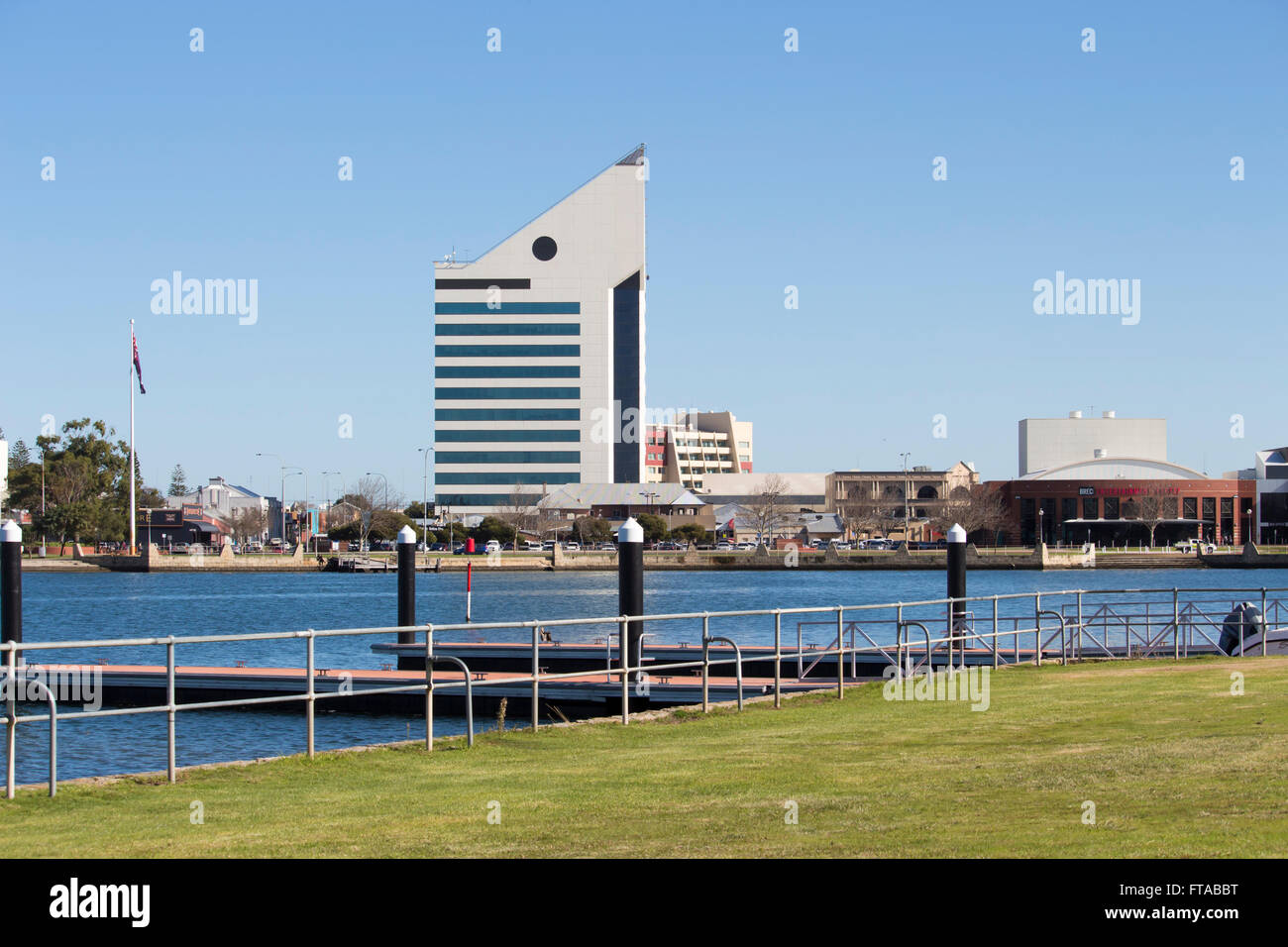 Scenic view of Bunbury City skyline Western Australia looking across ...
