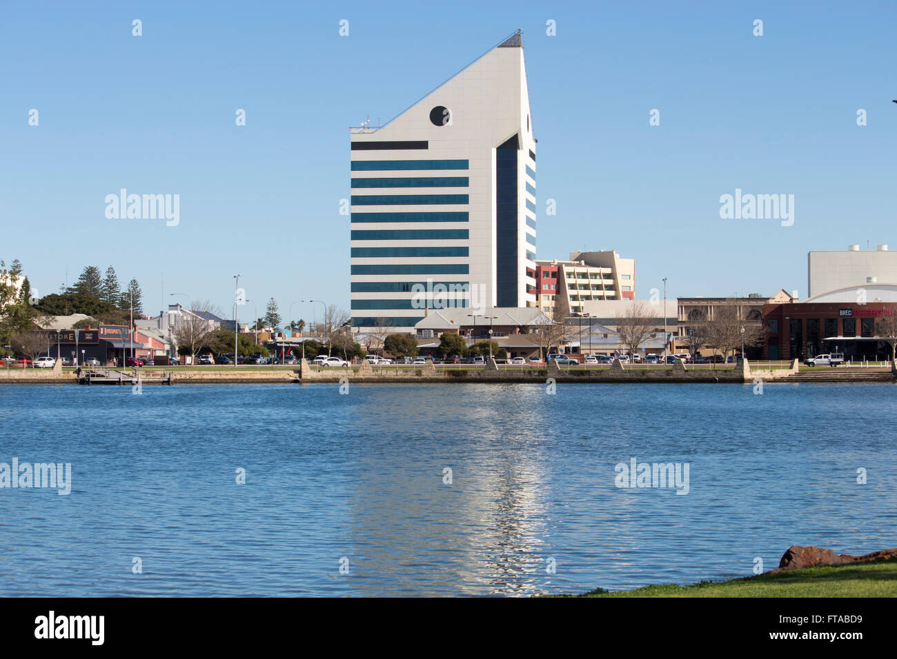 Scenic view of Bunbury City skyline Western Australia looking across ...