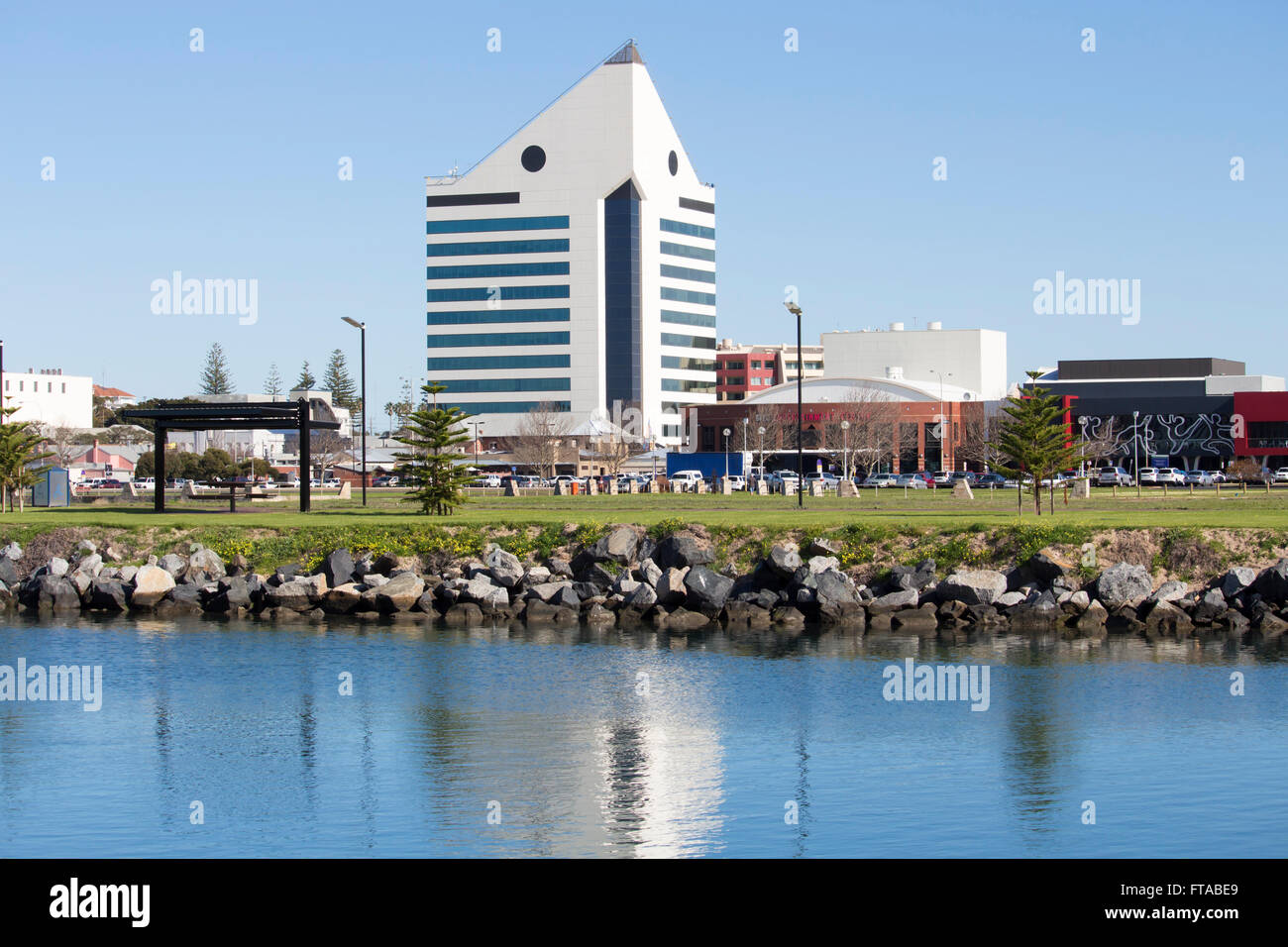 Scenic view of Bunbury City skyline Western Australia looking across ...