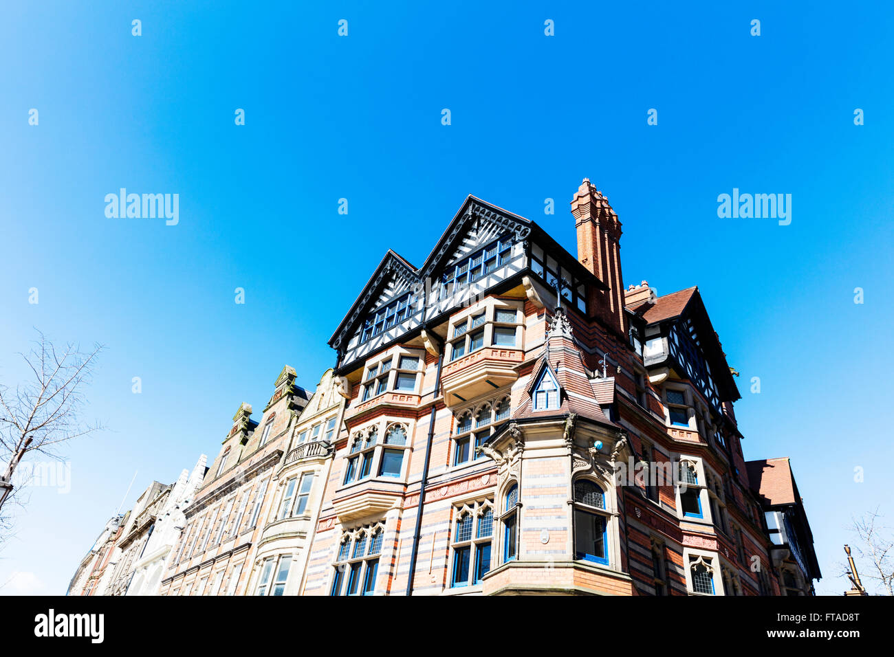 Nottingham City buildings history facades historic cities UK England GB ...