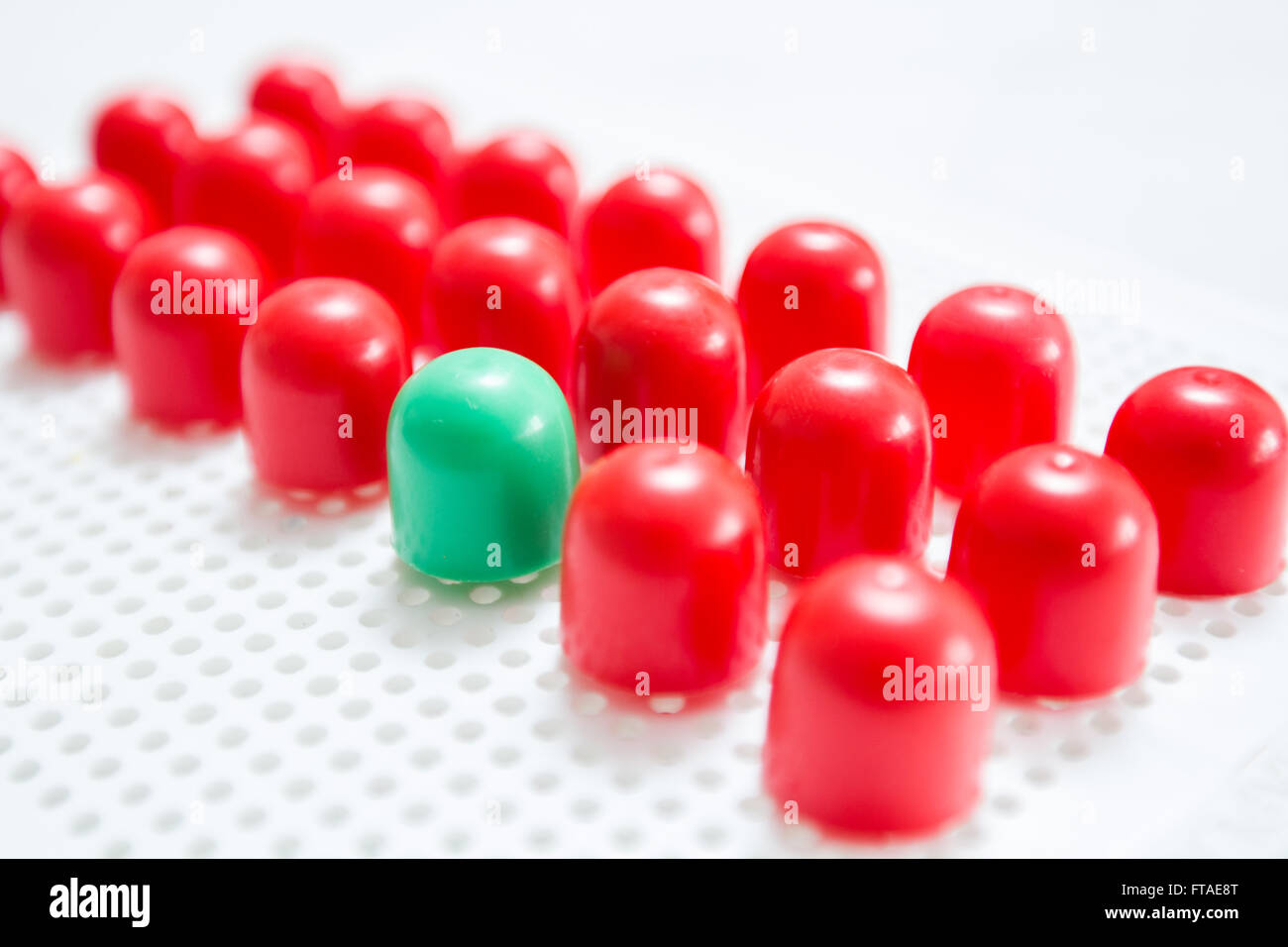 Different in a group, out of the crowd, difference concept Stock Photo ...