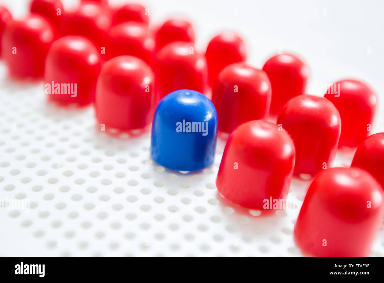 Different in a group, out of the crowd, difference concept Stock Photo ...