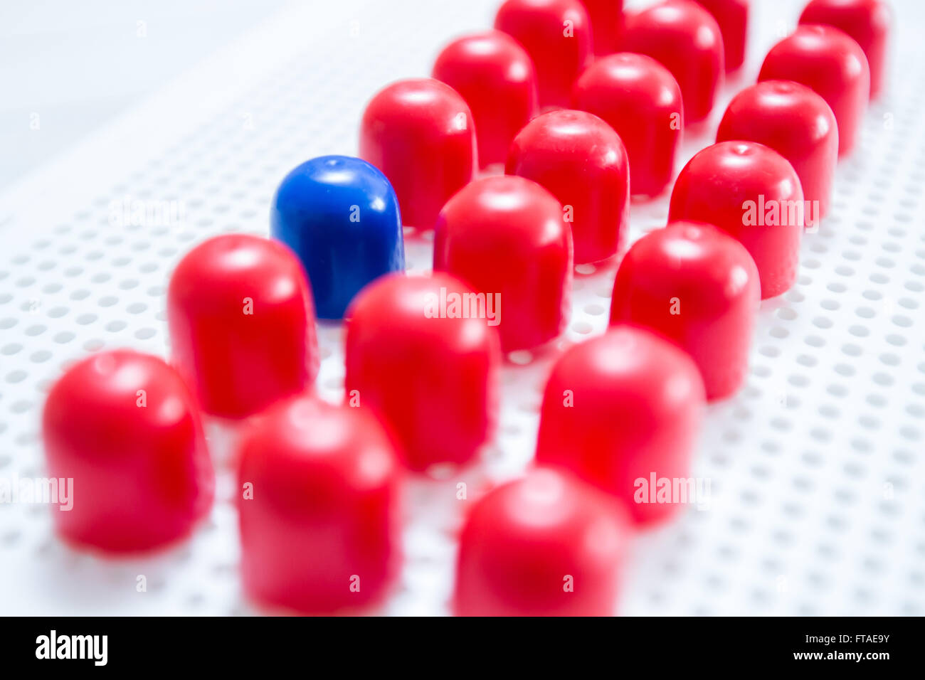 Different in a group, out of the crowd, difference concept Stock Photo ...