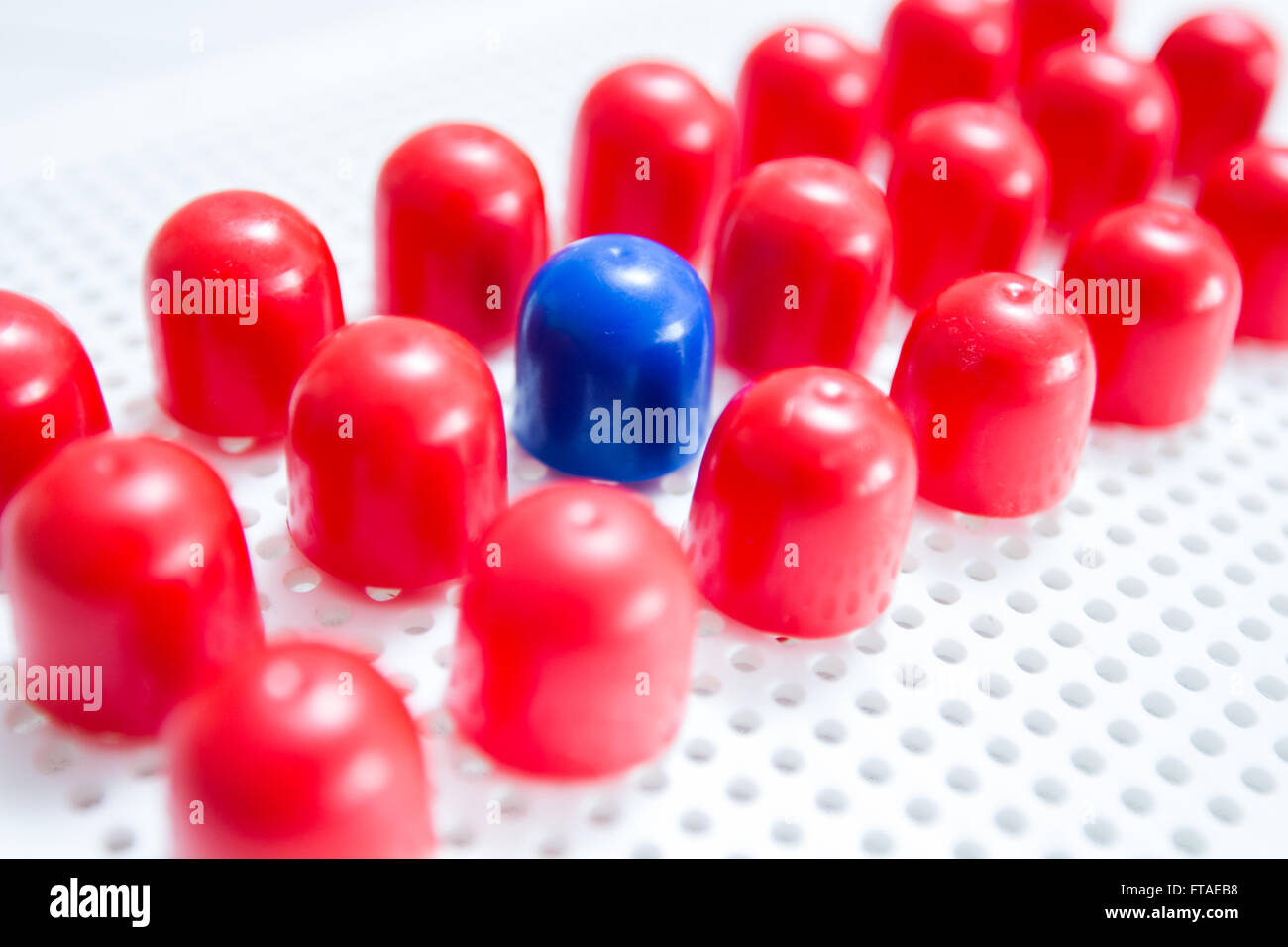 Different in a group, out of the crowd, difference concept Stock Photo ...