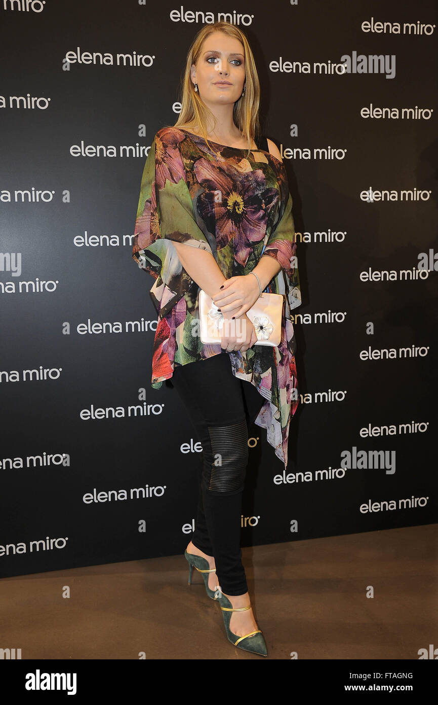 Lady Kitty Spencer attends the Elena Miro showroom wearing Malone ...