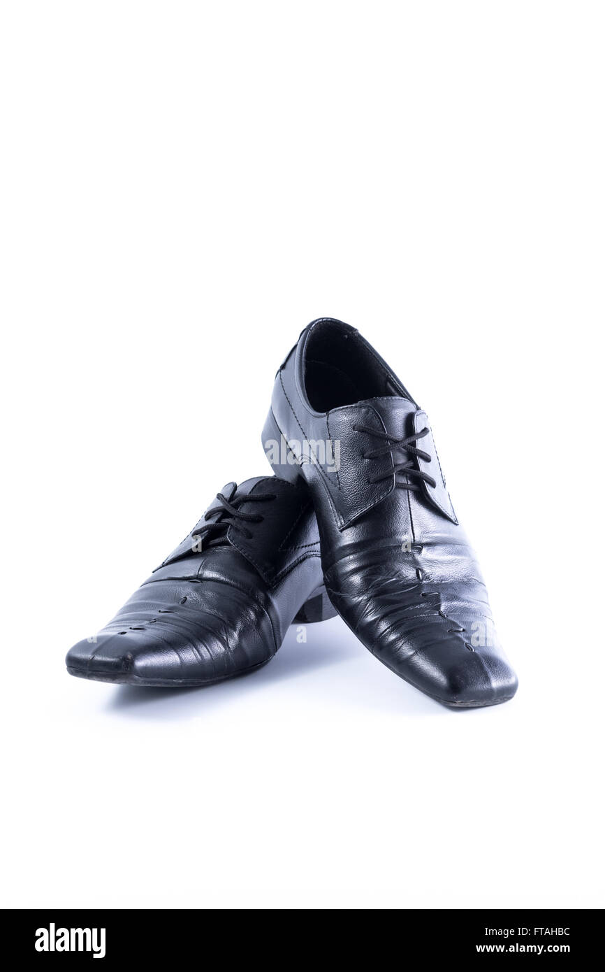 Mens shoes on white background Stock Photo - Alamy
