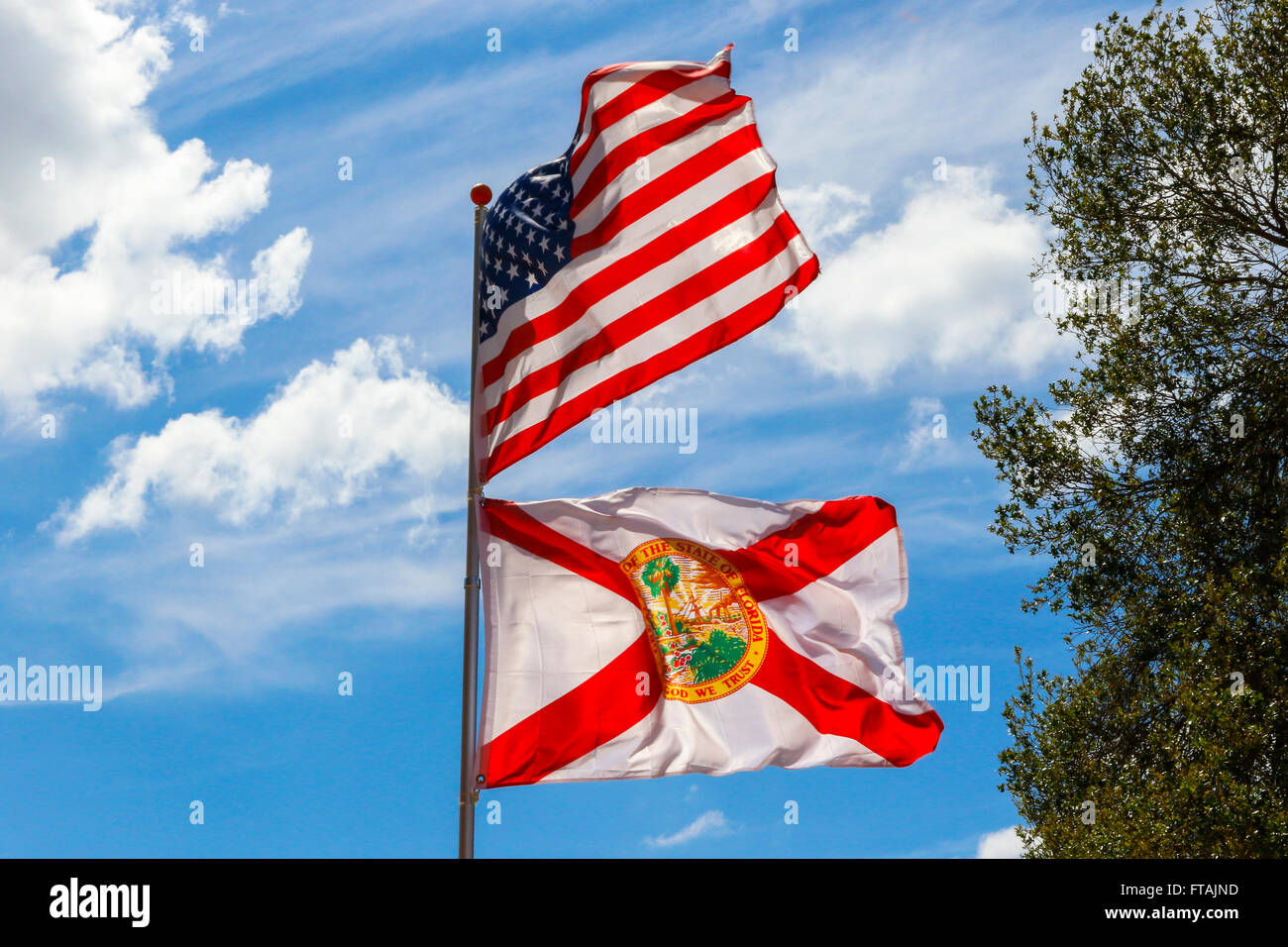 Florida state flag hi-res stock photography and images - Alamy