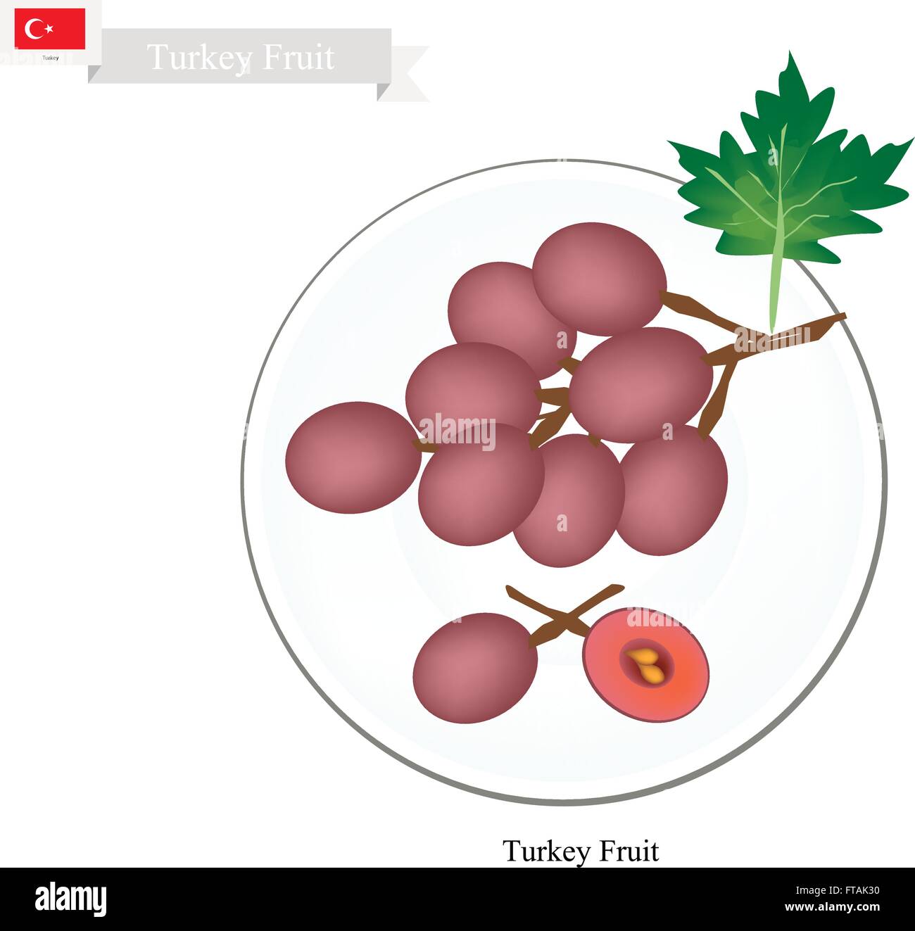 Turkey Fruit, Ripe and Sweet Grape. One of The Most Popular Fruits of ...