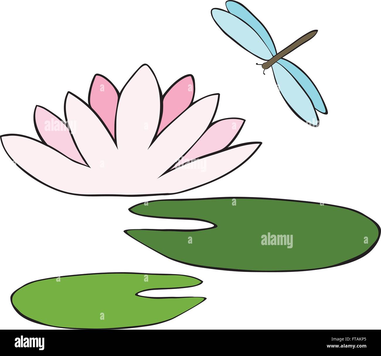 Water garden pond white Cut Out Stock Images & Pictures - Alamy