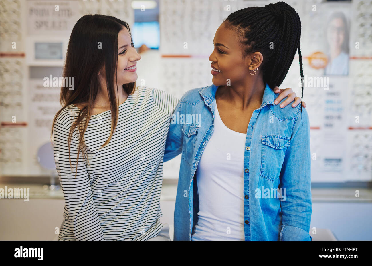 Business partners opening store hi-res stock photography and images - Alamy