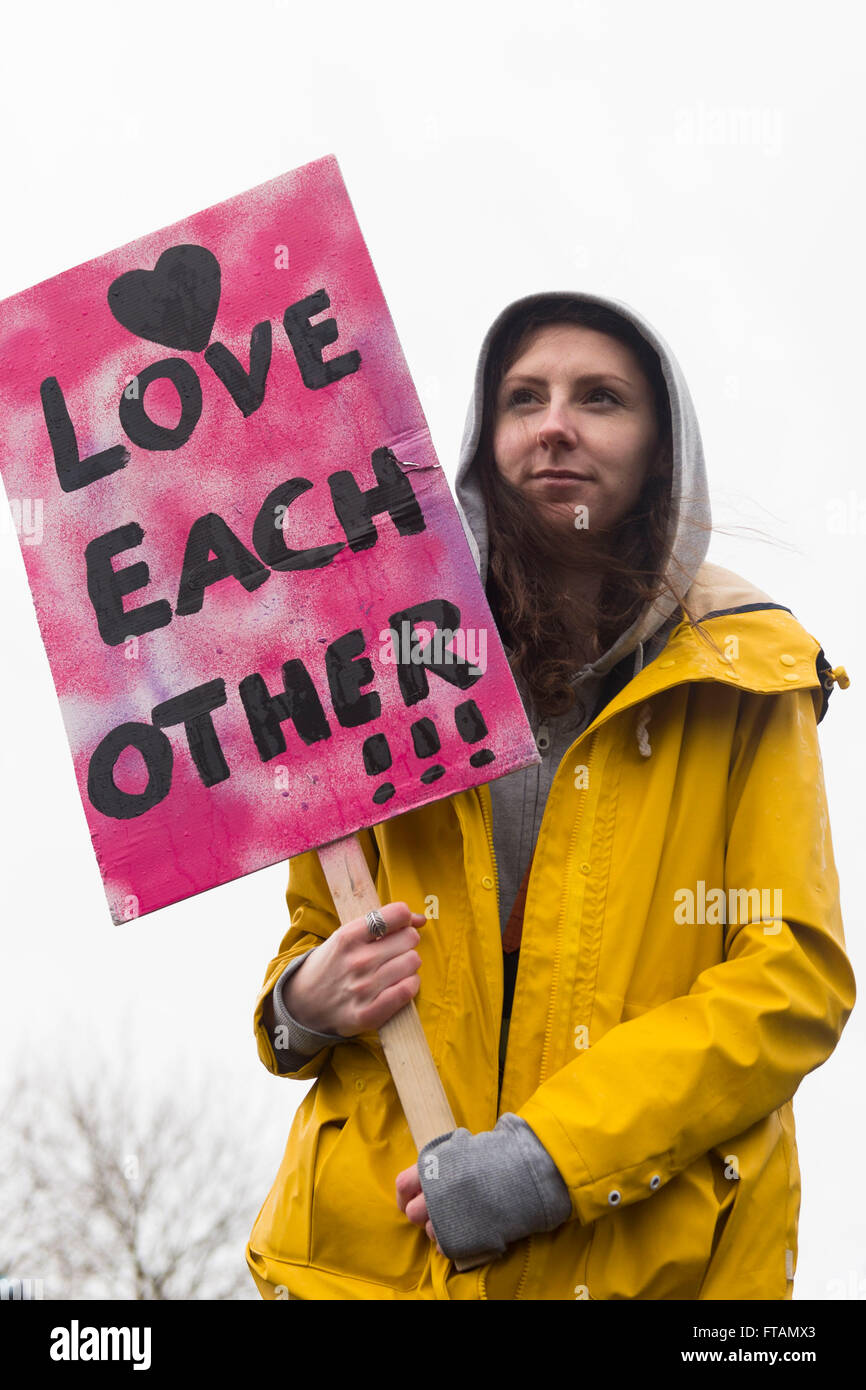 SWANSEA, WALES - MARCH 26: The National Front hold a 'White Pride ...