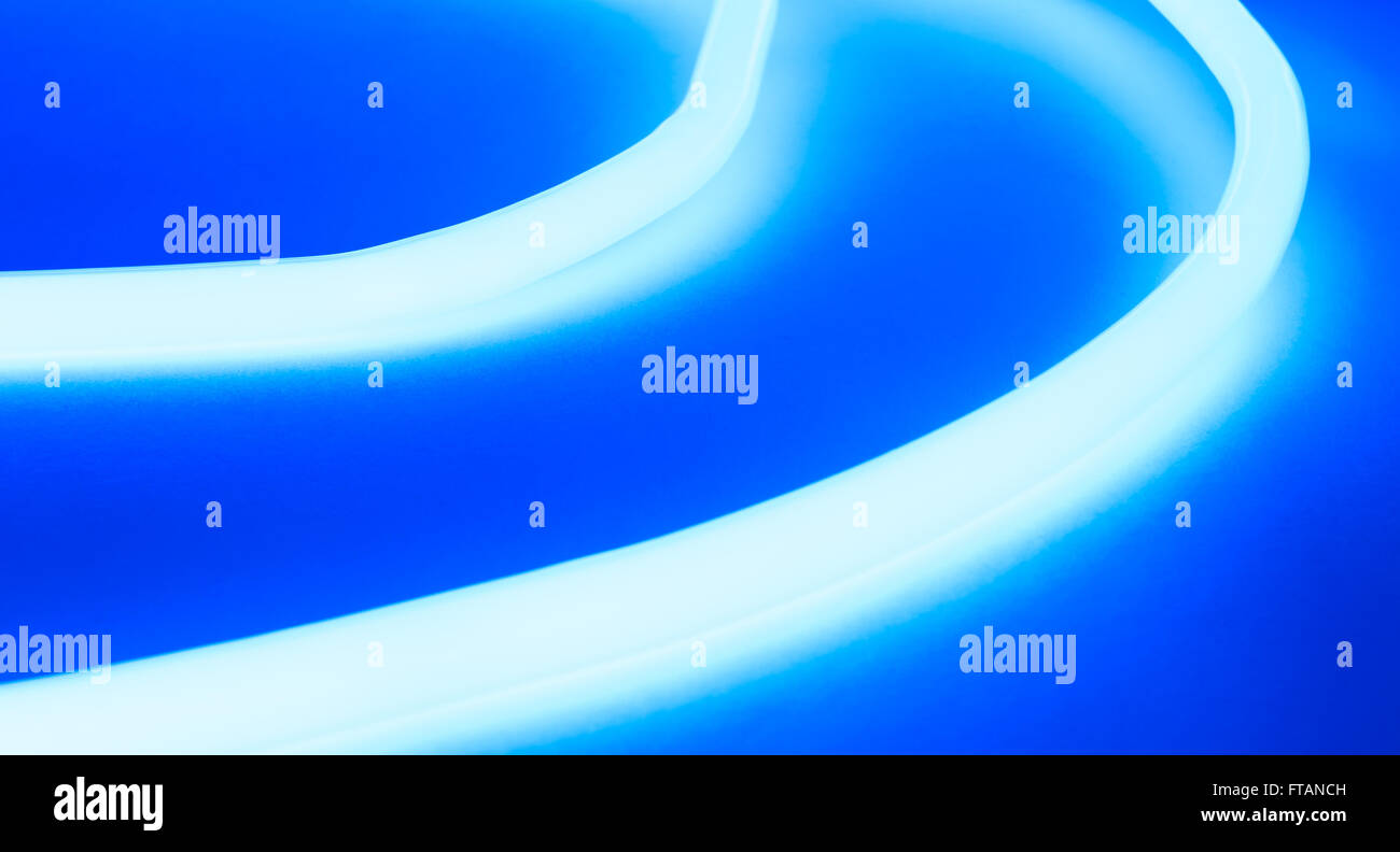 Blue neon lights background Stock Photo - Alamy