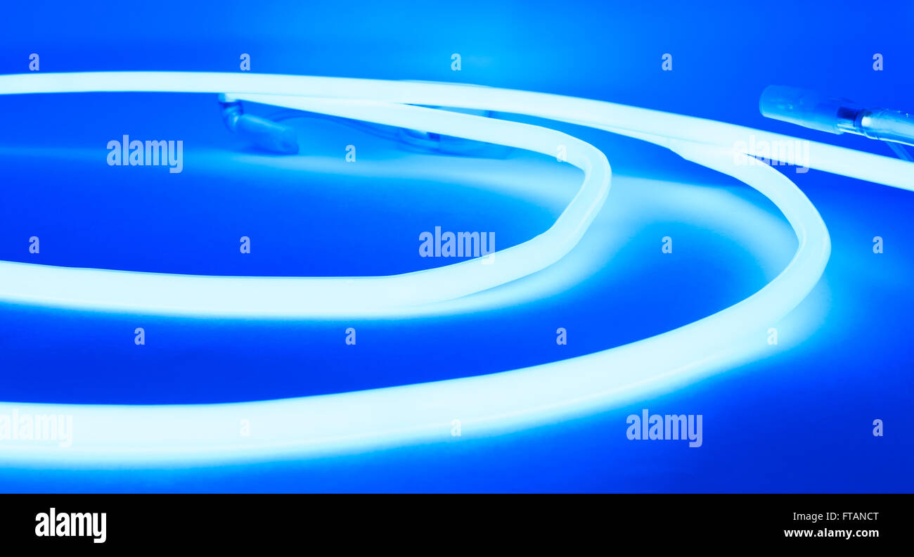 Blue neons concept background Stock Photo - Alamy